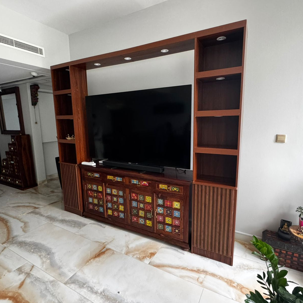 Custom TV Unit in Mudon Dubai | Luxury Wooden TV Cabinets UAE | Lux ...