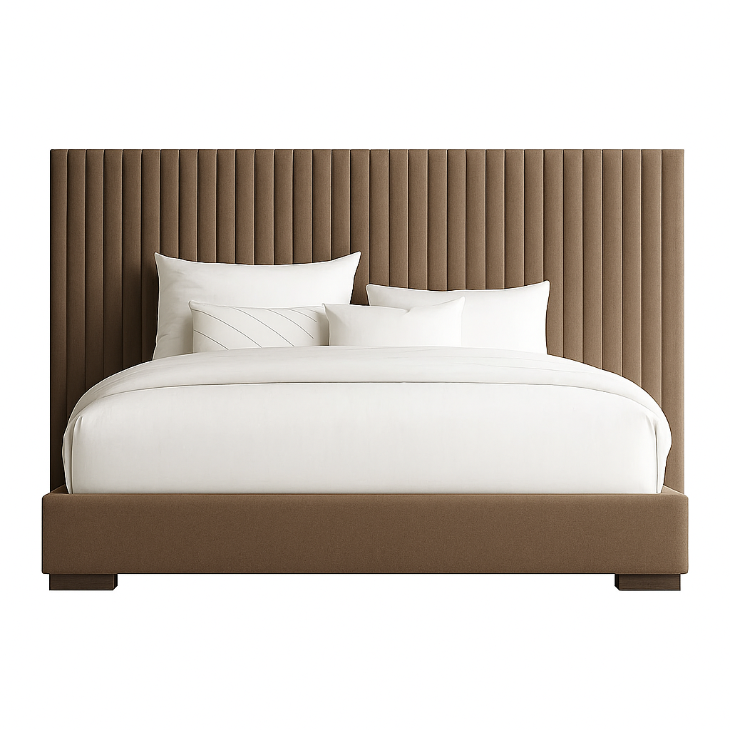 Sora Panel Upholstered Bed – luxheaven